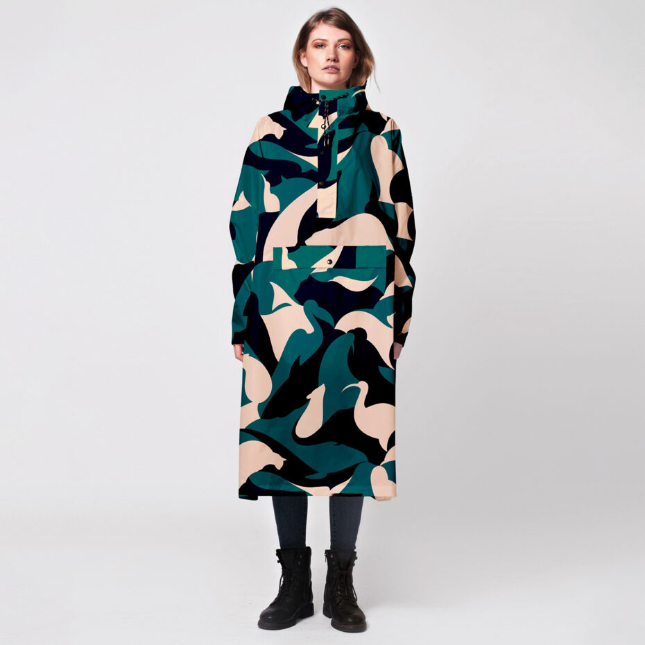 Rain Poncho Japanese Blossom - Yazzy's Fashion Accessories